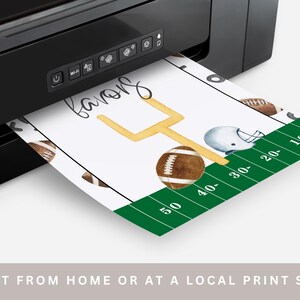 Football Birthday Party Sign Bundle, Editable Template, Instant ...