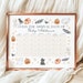Spooky Baby Shower Due Date Calendar, Instant Download, Editable ...
