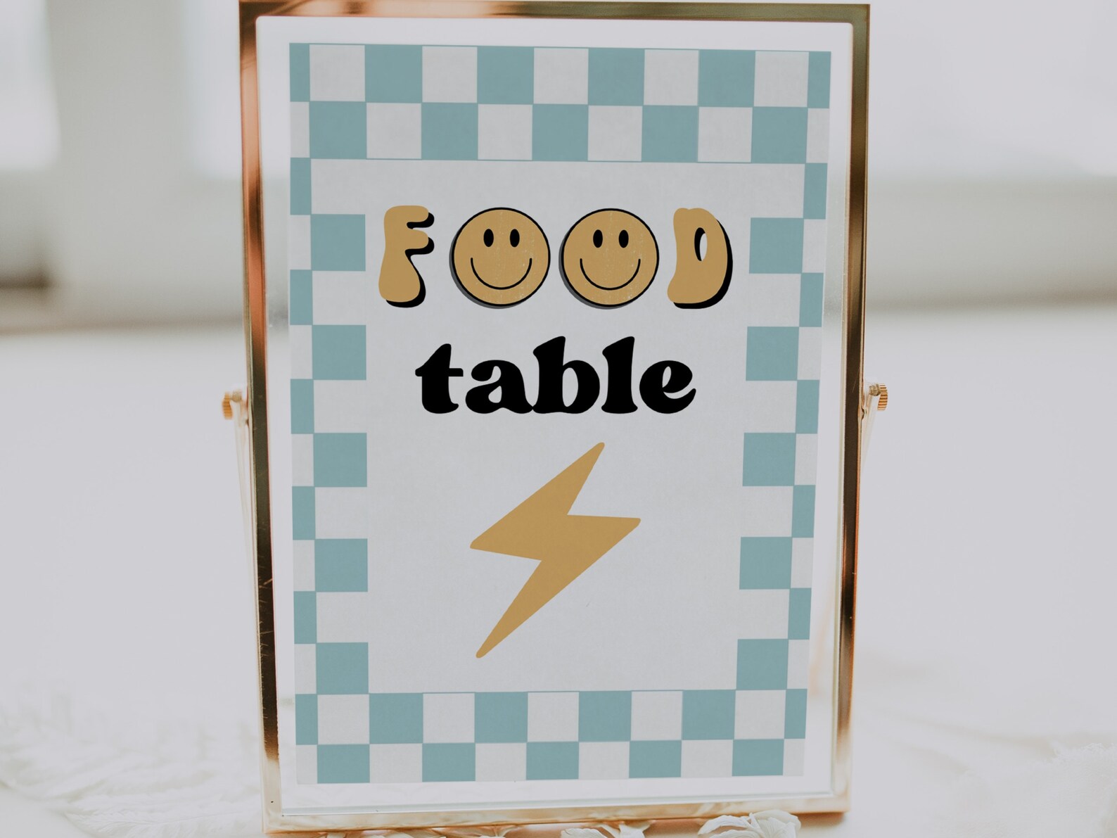 Blue One Happy Dude Food Table Sign | Instant Download | A102 - Etsy