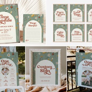 Wildflower First Birthday Party Bundle, Girl 1st Birthday, Wild One ...