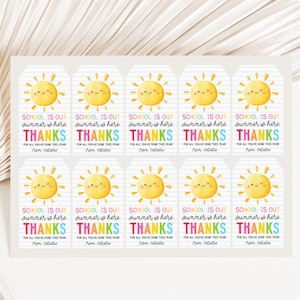 Printable Last Day of School Tag, School Gift Tag, Teacher Gift ...