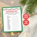 Christmas Word Scramble Christmas Party Game Christmas Games Instant ...