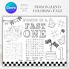 Vintage Race Car 1st Birthday PNG: Fast One Design (digital Download ...