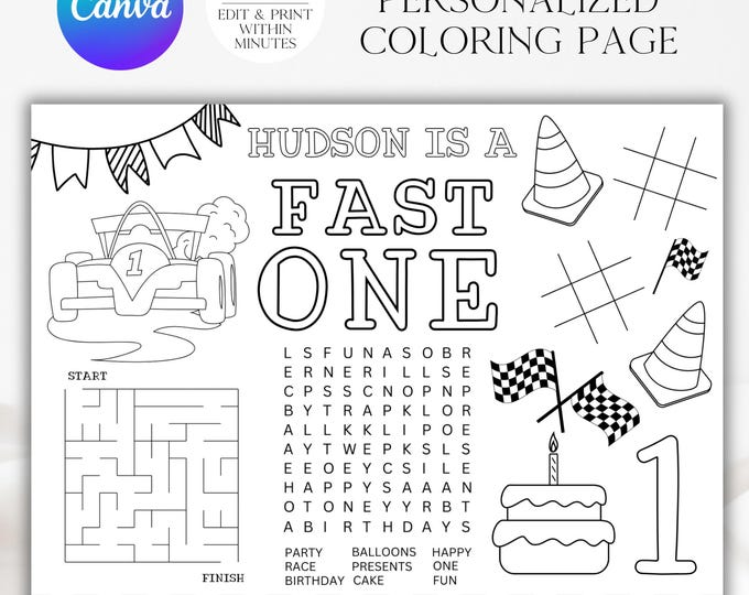 One Happy Camper Coloring Page, Camping Coloring, Instant Download ...
