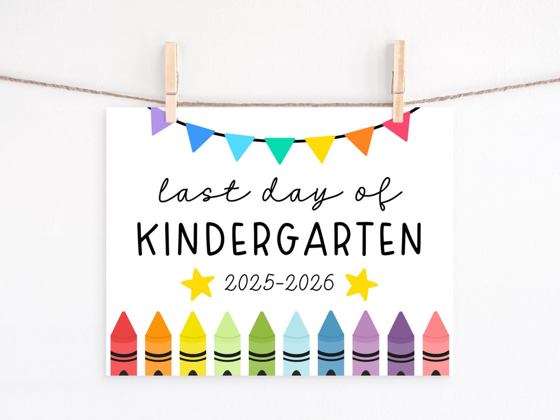 Printable Last Day of School Sign, Last Day of School, Instant Download ...