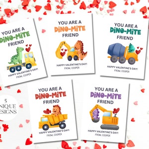 Printable Valentines | Dinosaur Valentines | Kids Valentine Cards ...