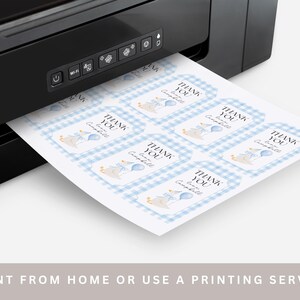 One Silly Goose Party Favor Tags, Silly Goose Birthday, Thank You Tags ...