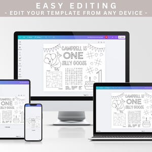 One Silly Goose Coloring Page, One Silly Goose Birthday, Goose Birthday ...