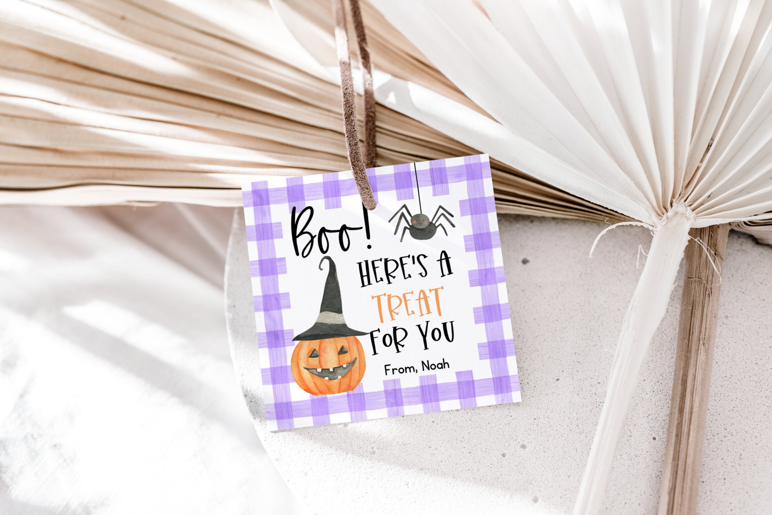 Boo! Halloween Treat Tag | Editable Instant Download | Printable - Etsy