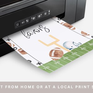 Football Birthday, Football Party Sign Bundle, Instant Download ...