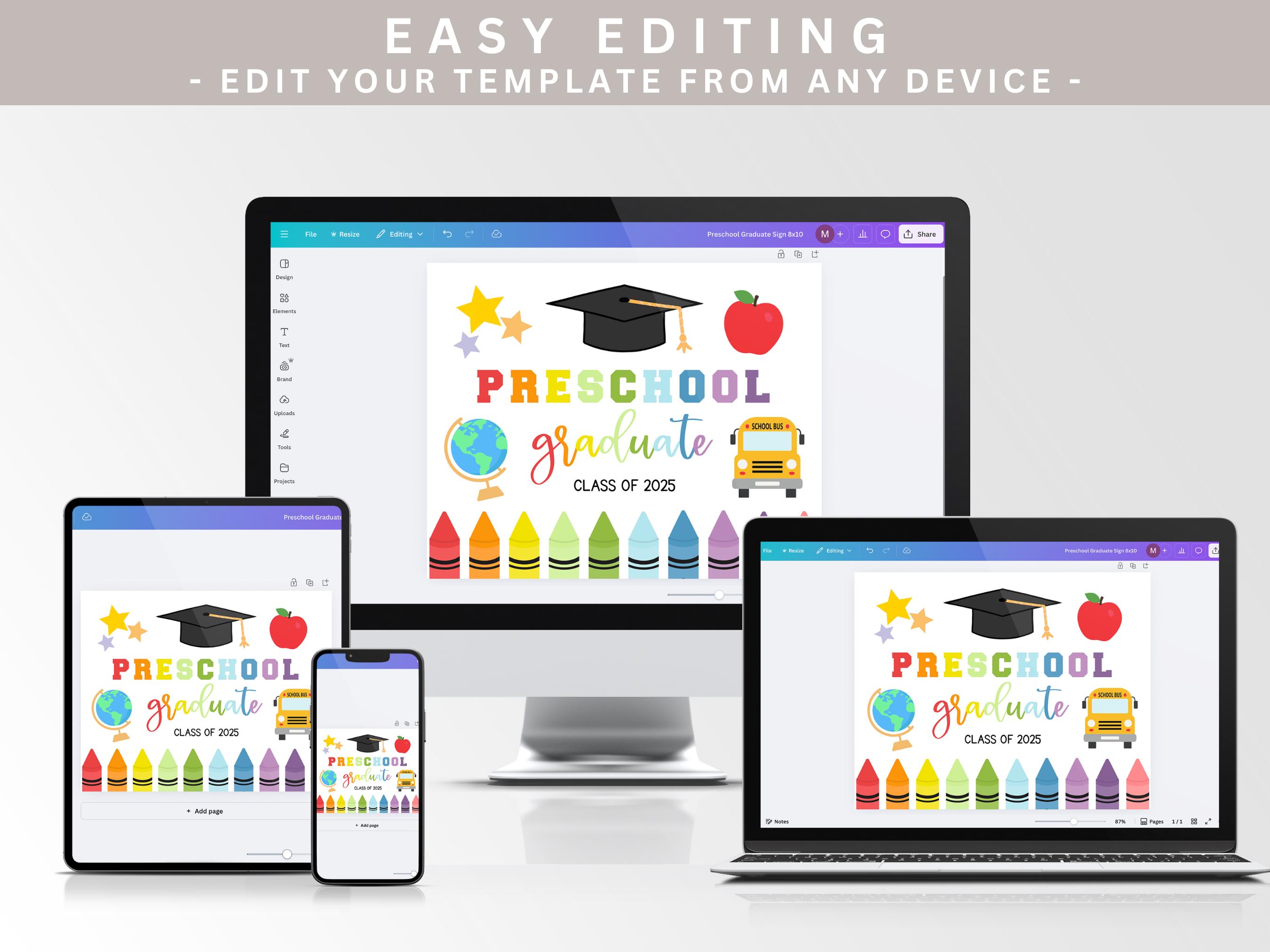 Printable Preschool Graduation Certificate, Preschool Graduate ...