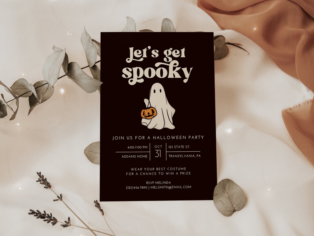 Halloween Party Invitation | Costume Party | Instant Download ...