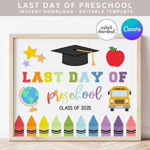 Printable Last Day of School Sign, Last Day of School, Instant Download ...