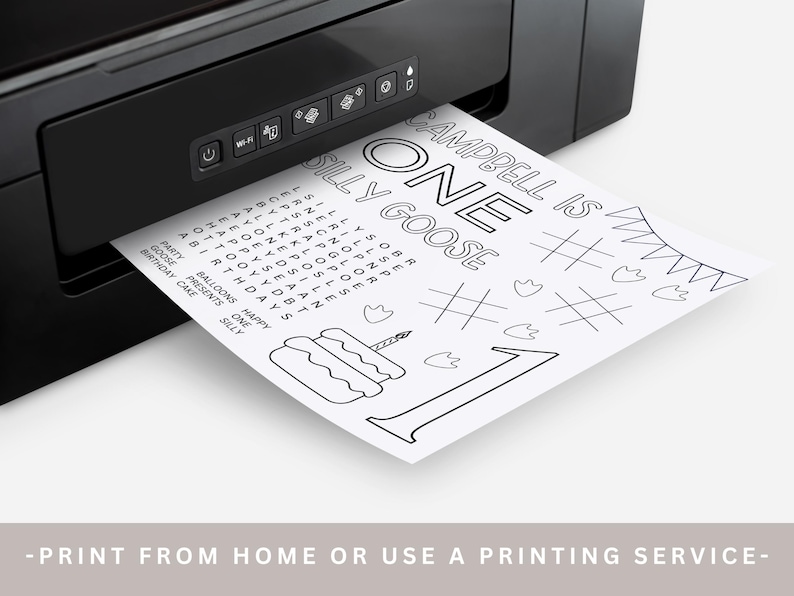 One Silly Goose Coloring Page, One Silly Goose Birthday, Goose Birthday ...