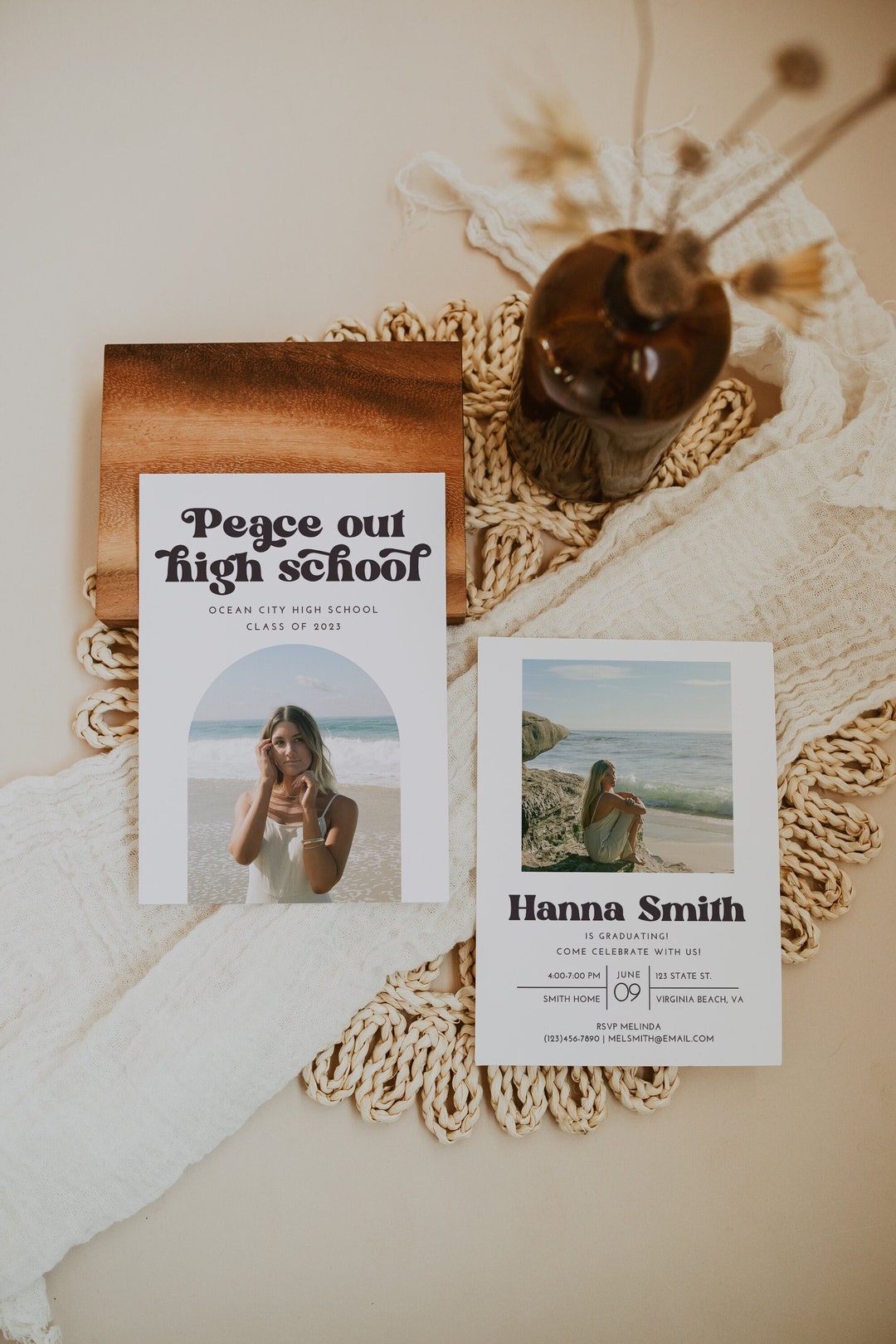 Graduation Party Graduation Invite Boho Graduation - Etsy