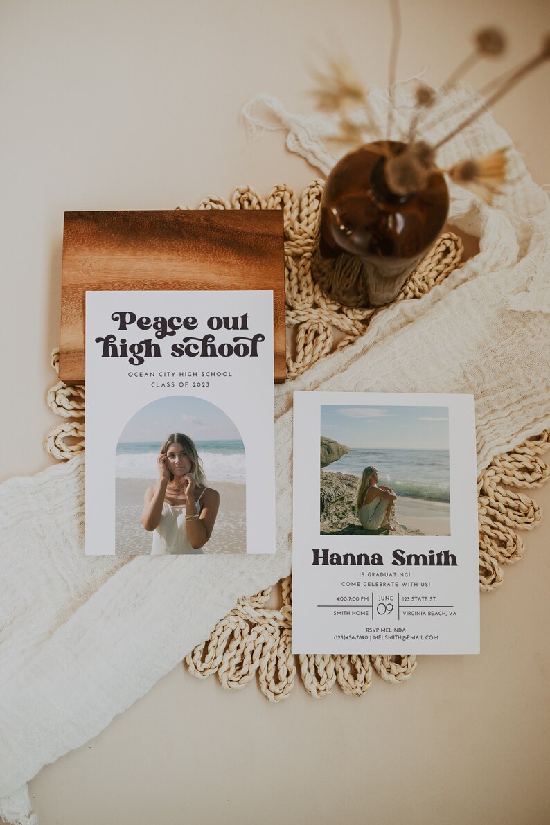 Graduation Party Graduation Invite Boho Graduation - Etsy