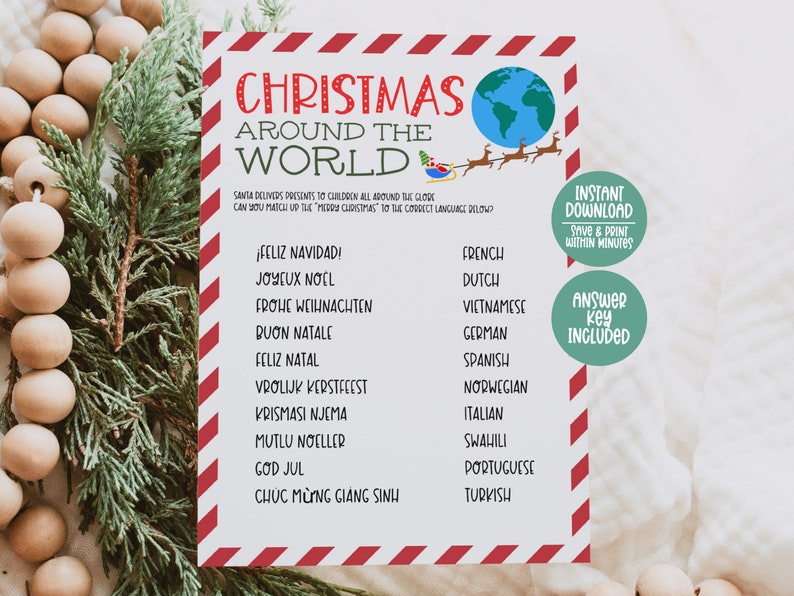 Christmas Party Game | Christmas Games | Instant Download | Printable ...