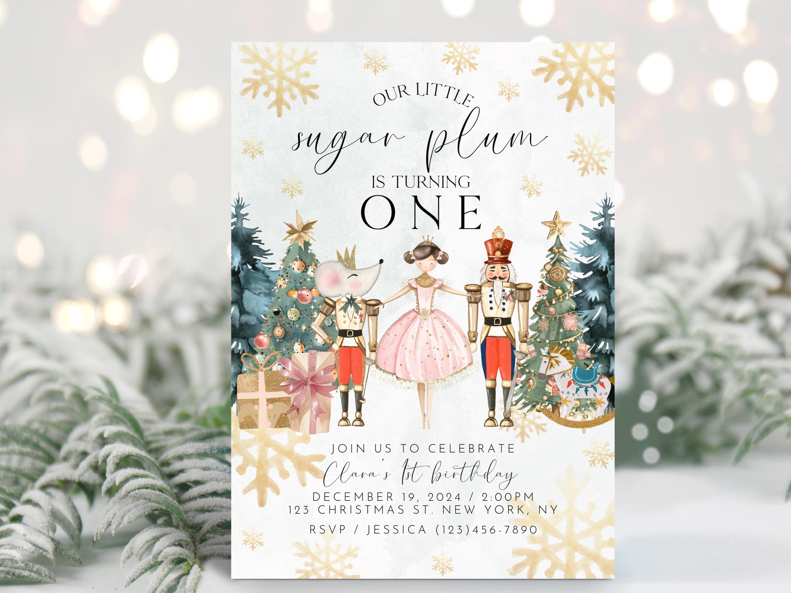 Nutcracker Birthday Bundle, Christmas Birthday, Sugar Plum Fairy ...