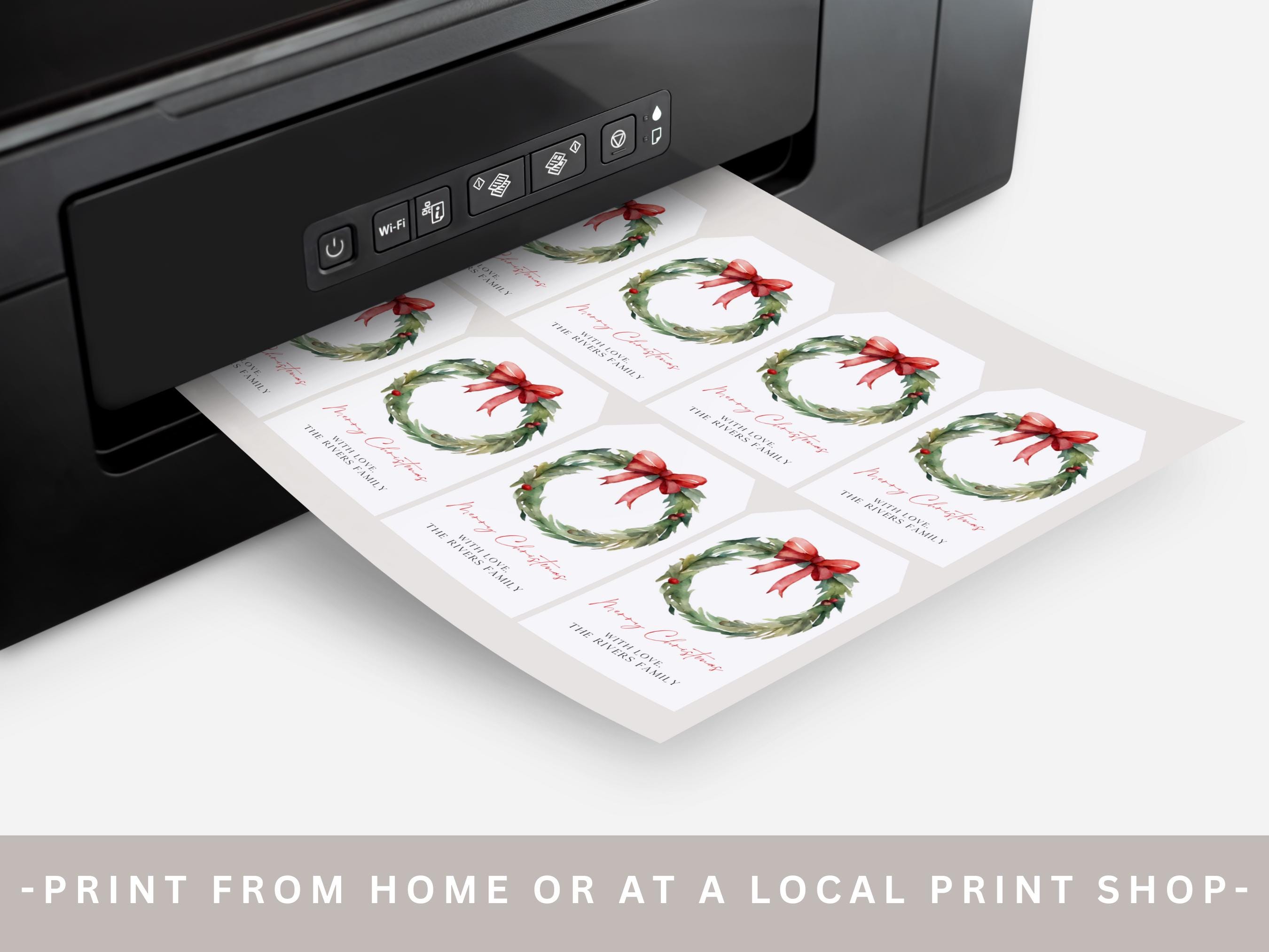Printable Christmas Gift Tags, Editable Template, Holiday Gift Tags ...