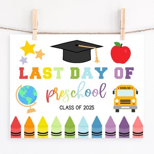 Printable Last Day of School Sign, Last Day of School, Instant Download ...