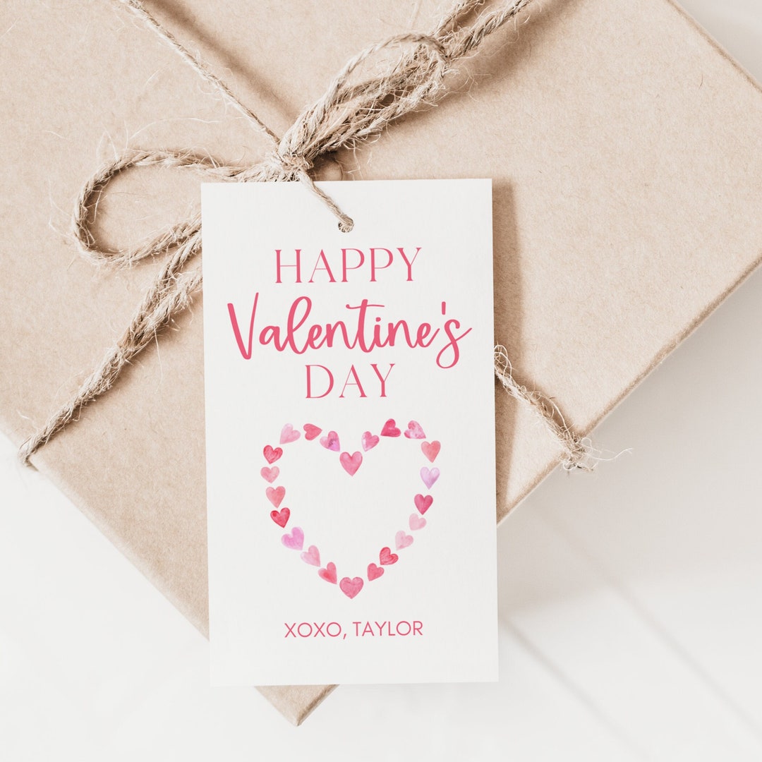 Printable Valentine Gift Tag Valentine's Day Instant Download Printable ...
