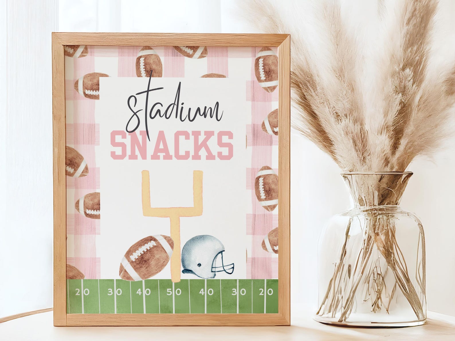Football Birthday Party Sign, Football Sign, Football Party, Printable ...