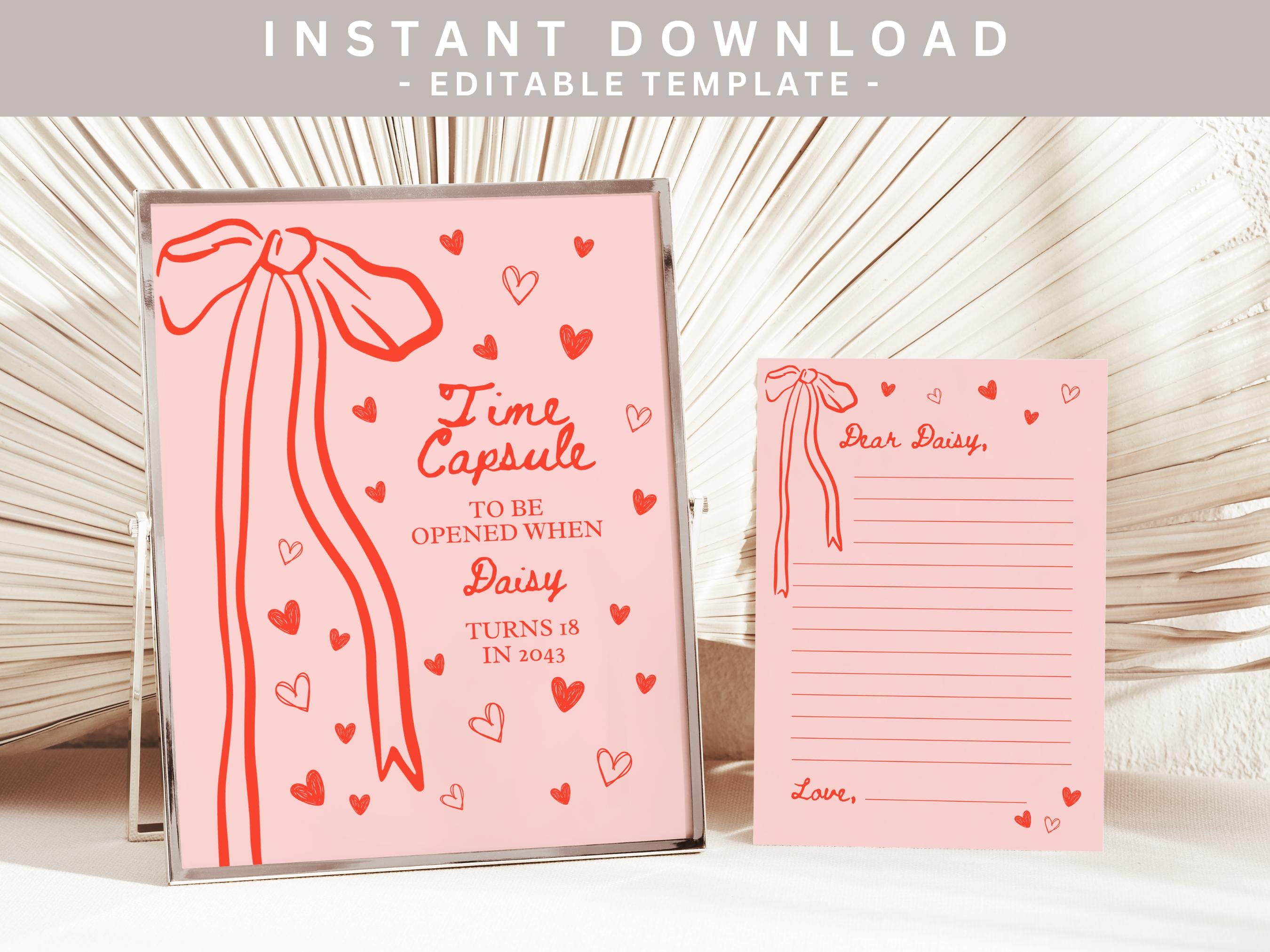 Little Sweetheart Time Capsule, Little Sweetheart Birthday, Valentine ...
