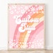 Groovy Birthday Editable Party Sign, Instant Download, Hippie Birthday ...