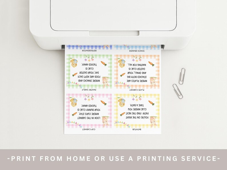 Easter Scavenger Hunt for Kids, 60 Hiding Spots, Indoor Outdoor Egg ...