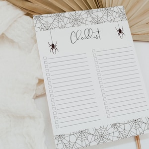 Printable Halloween Checklist | Instant Download - Etsy