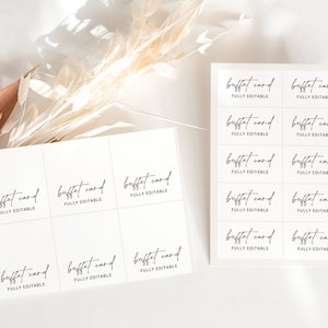 Buffet Card Template, Editable Food Card, Buffet Tent Card, Buffet ...