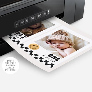 One Happy Dude Photo Banner | Printable First Year Milestone Photos ...