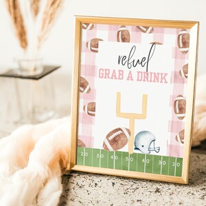 Football Birthday Party Sign, Football Sign, Football Party, Printable ...