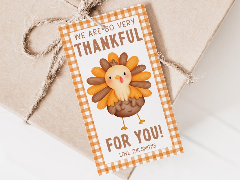 Printable Thanksgiving Tag, Thank You Tag, Thanksgiving Tags ...