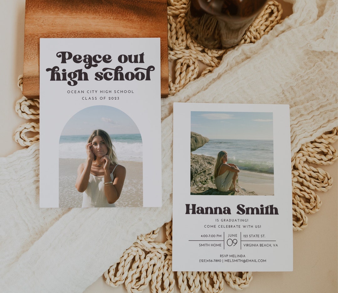 Graduation Party Graduation Invite Boho Graduation - Etsy