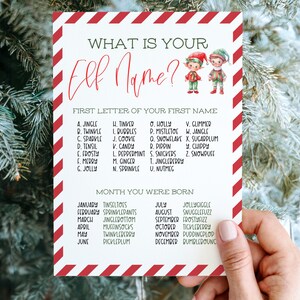 Elf Name Game, Christmas Party Game, Christmas Party Game, Instant ...