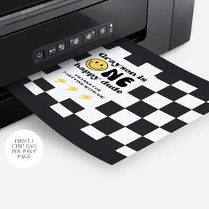 One Happy Dude Birthday Printable Chip Bag Editable Template, Instant ...