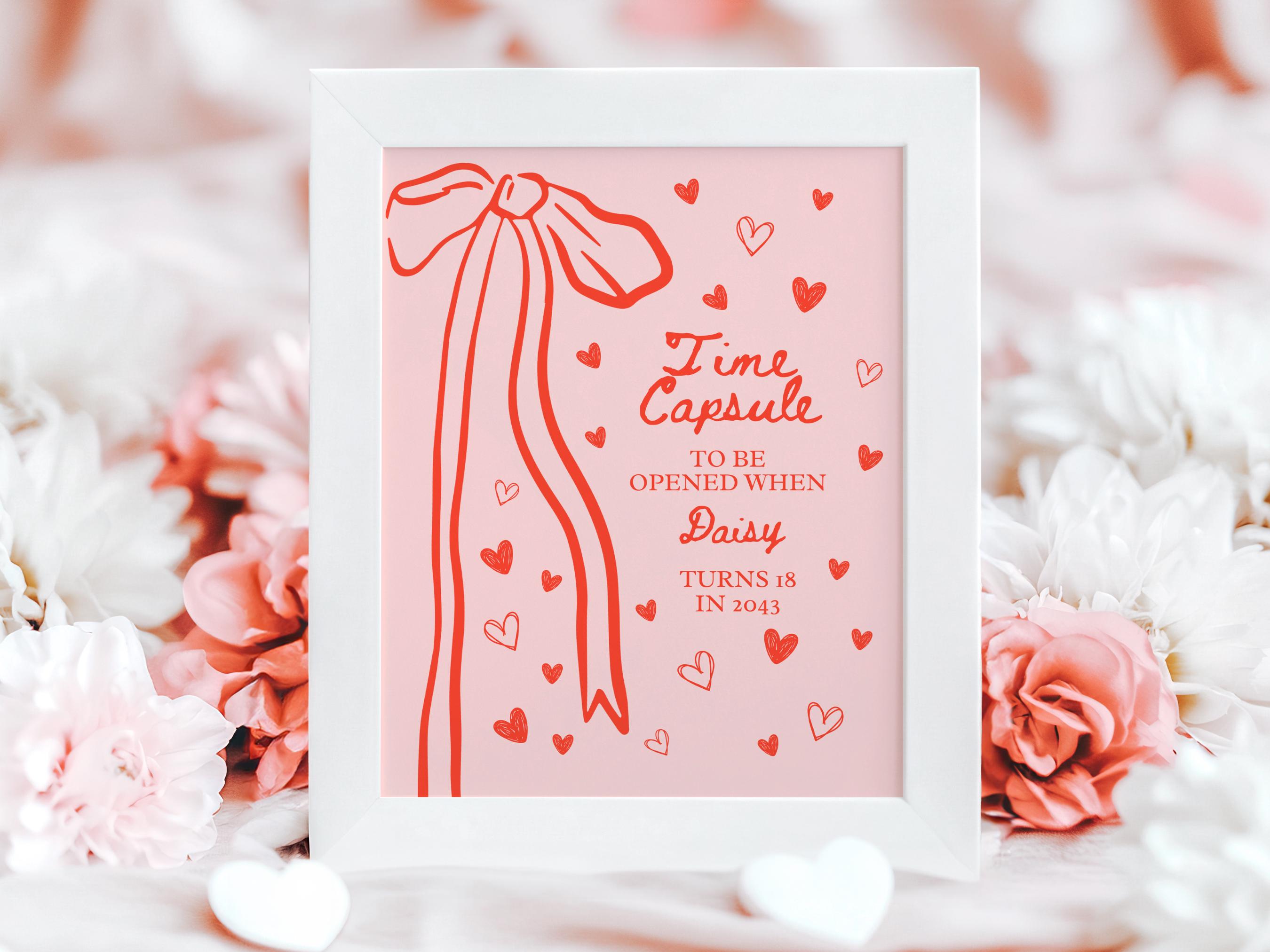 Little Sweetheart Time Capsule, Little Sweetheart Birthday, Valentine ...