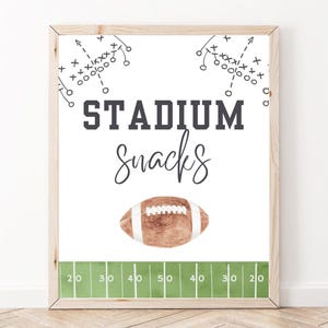 Football Birthday, Football Party Sign Bundle, Instant Download ...