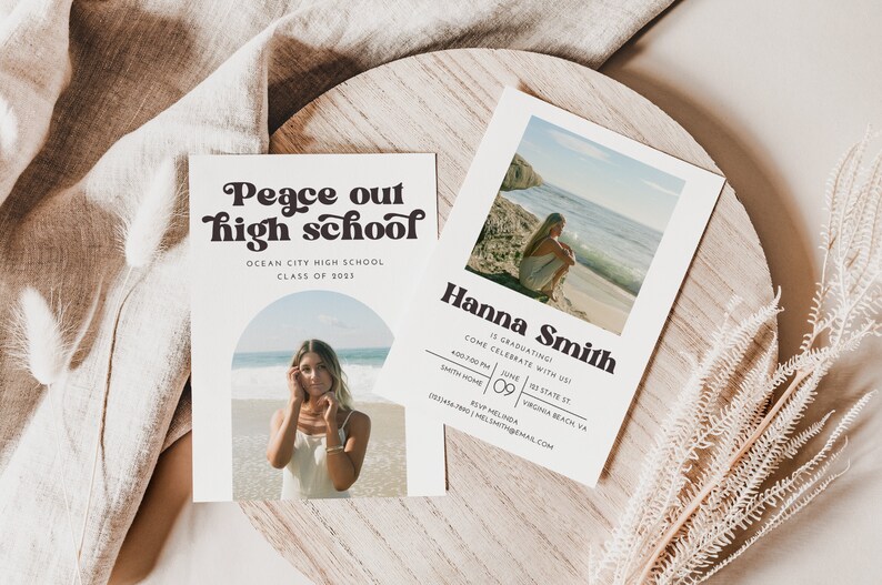 Graduation Party Graduation Invite Boho Graduation - Etsy