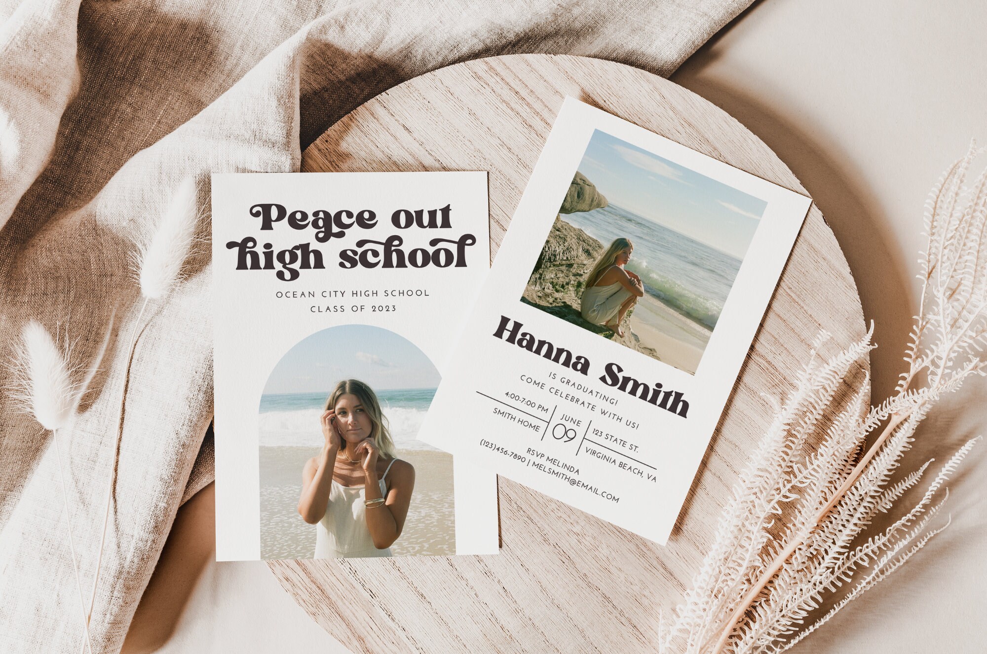 Graduation Party Graduation Invite Boho Graduation - Etsy