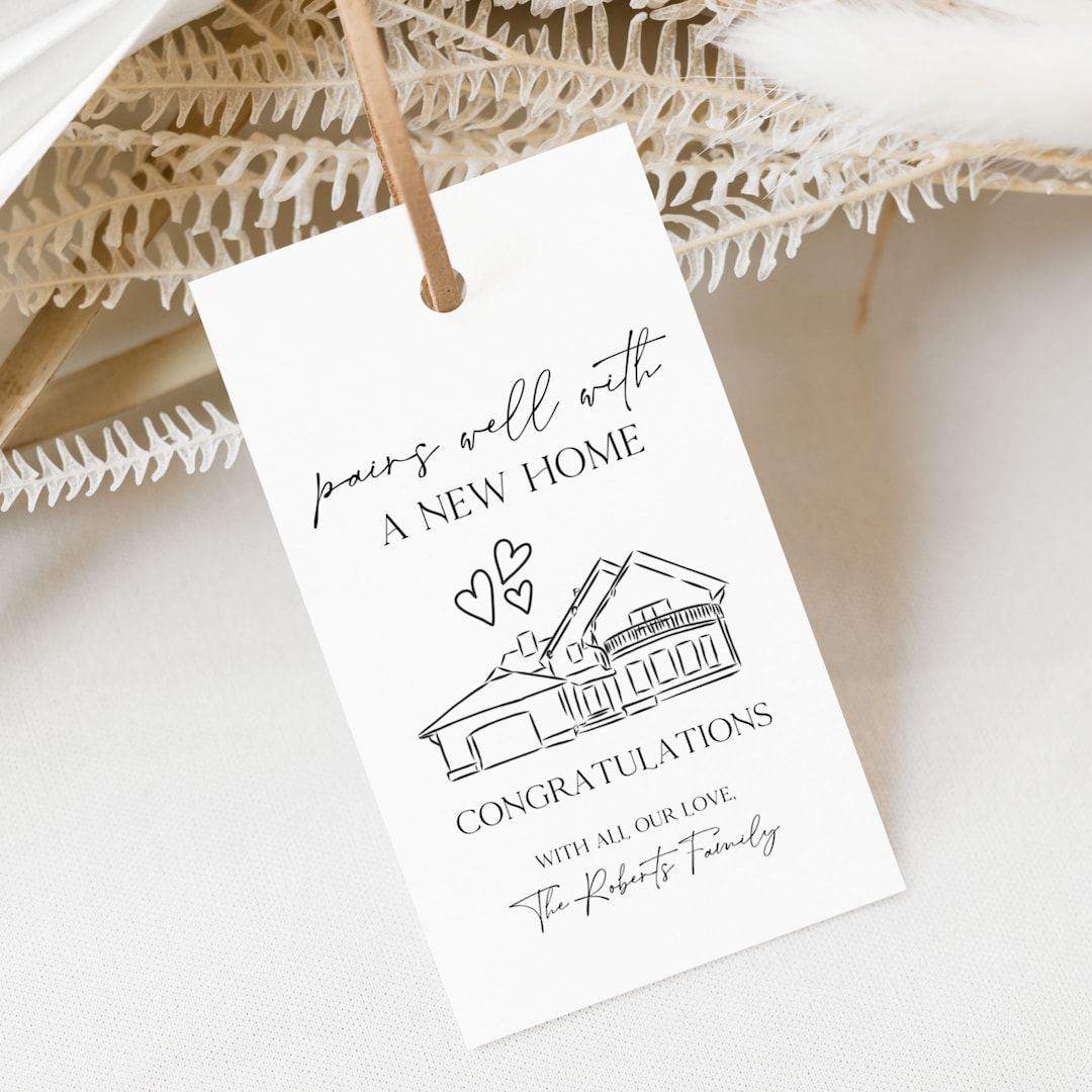 Housewarming Gift, Housewarming, Gift Tags, New Home Gift, Printable ...