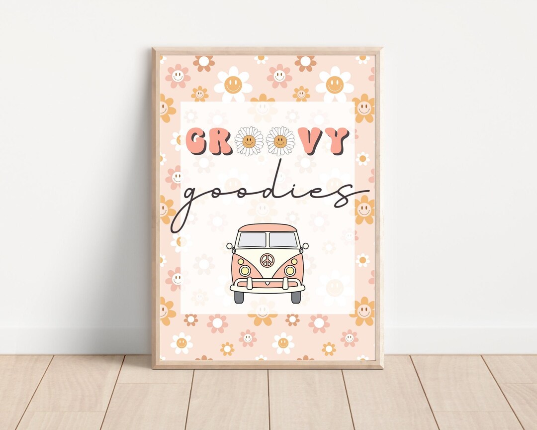 Groovy Birthday Sign | Retro | First Birthday | Hippie Birthday ...