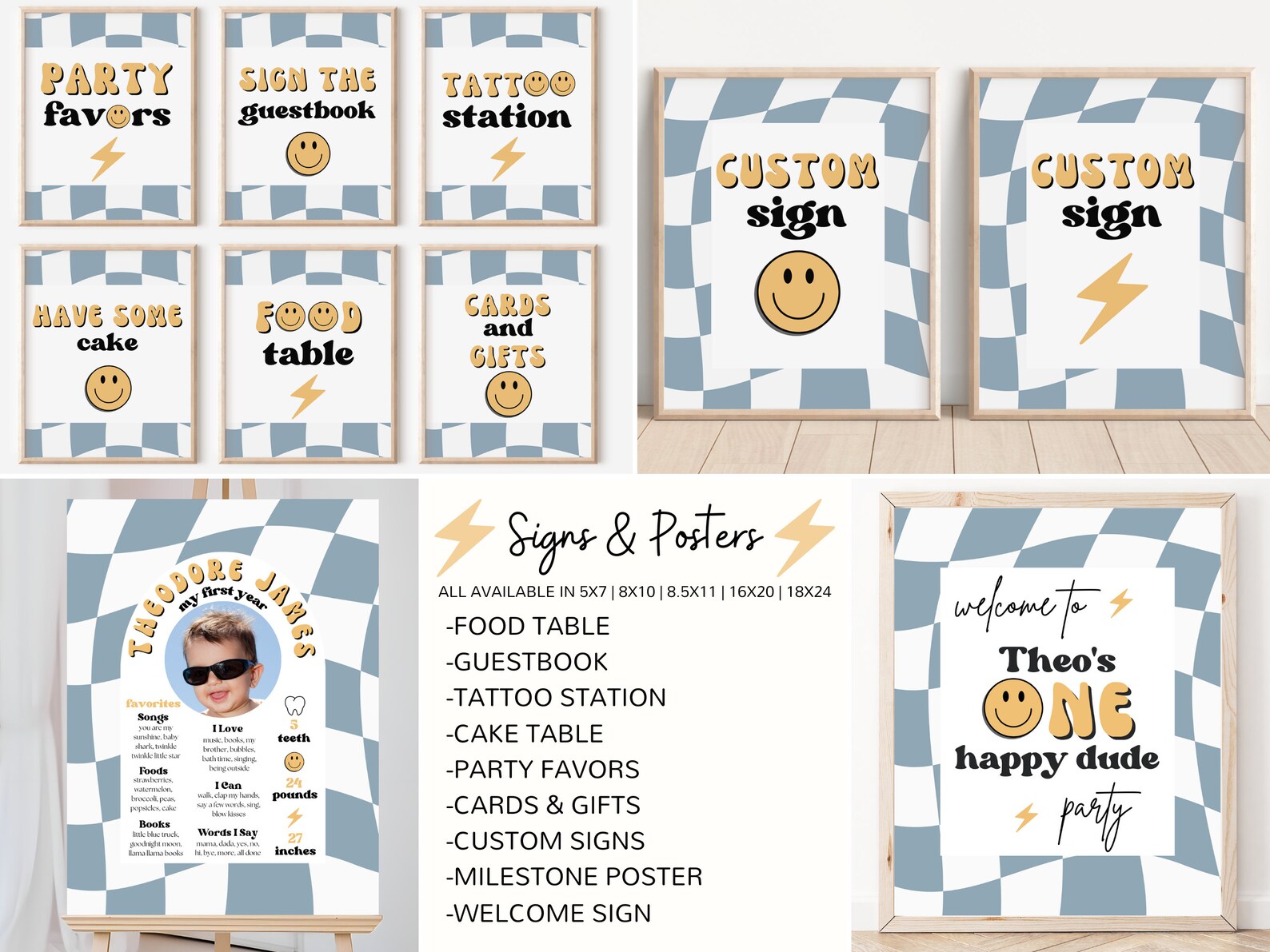 One Happy Dude Birthday Party Bundle, Instant Download, Editable ...
