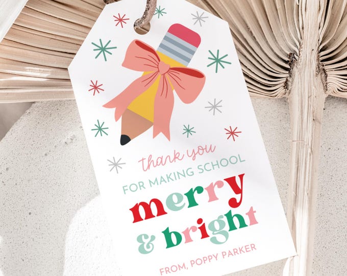 Teacher Christmas Card | Teacher Holiday Card | Teacher Gift | Teacher ...