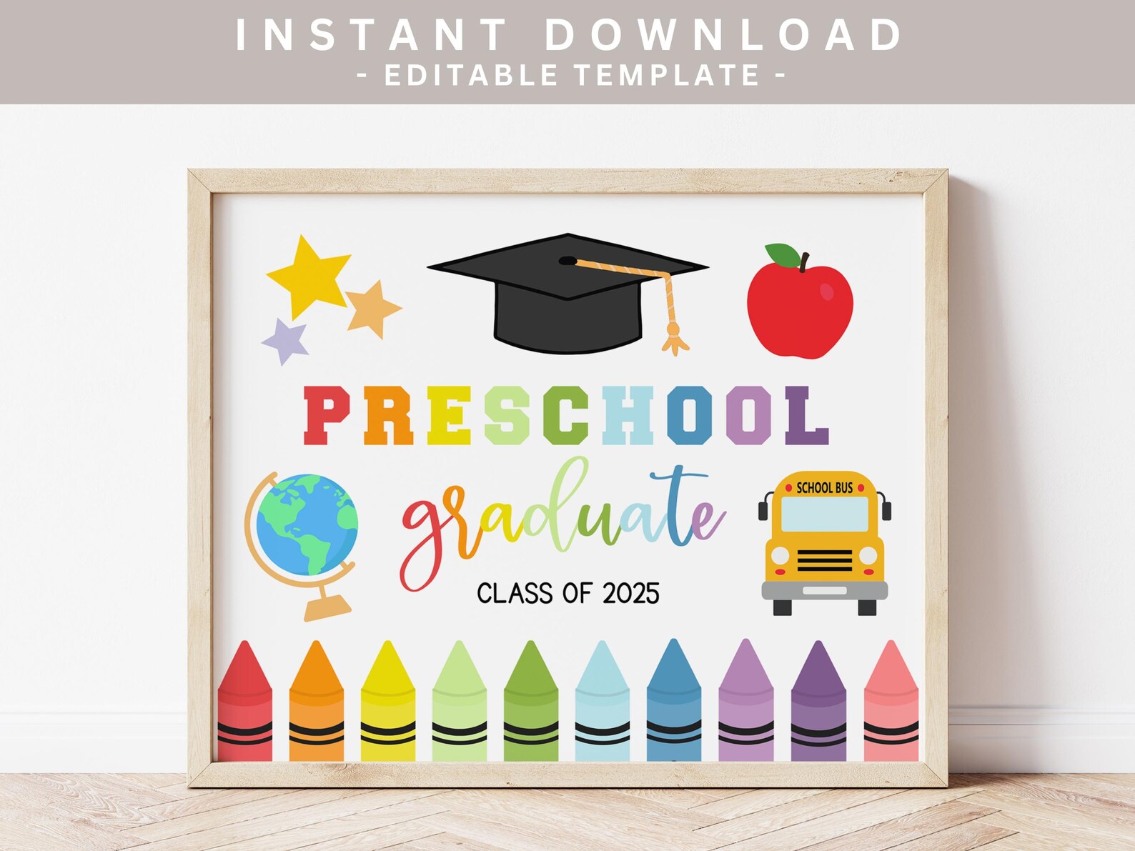 Printable Preschool Graduation Certificate, Preschool Graduate ...