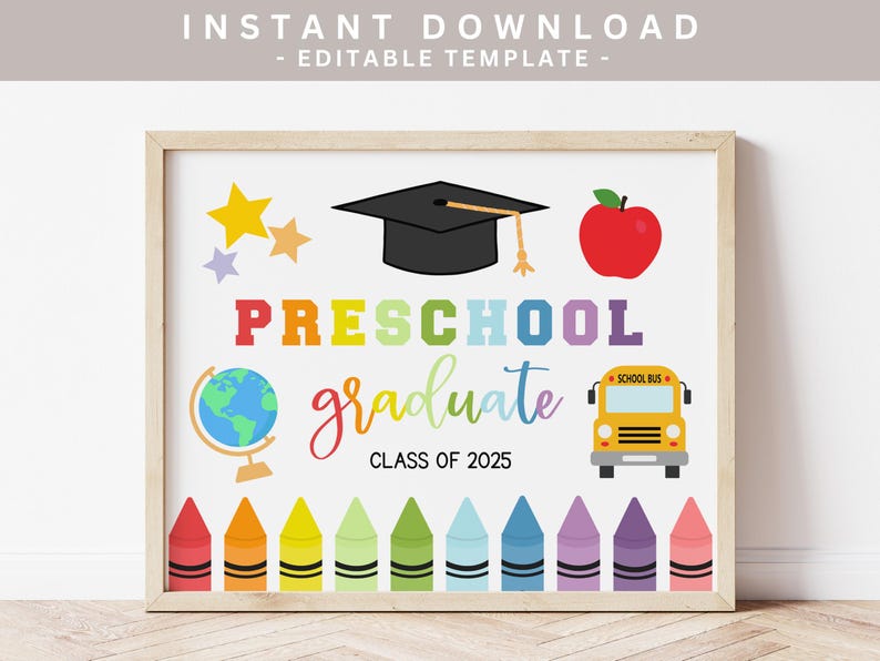Printable Preschool Graduation Certificate, Preschool Graduate ...
