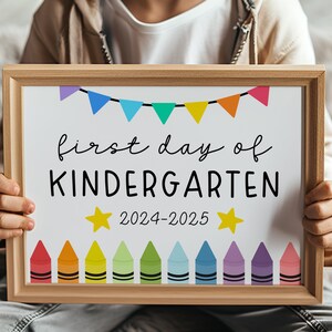 Printable Back to School Sign, First Day of School, Instant Download ...