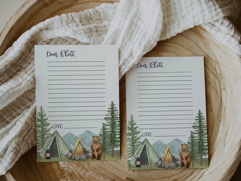 One Happy Camper Birthday Party Time Capsule | Instant Download ...