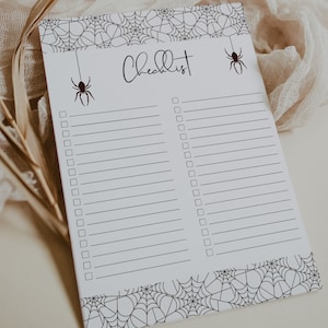 Printable Halloween Checklist | Instant Download - Etsy